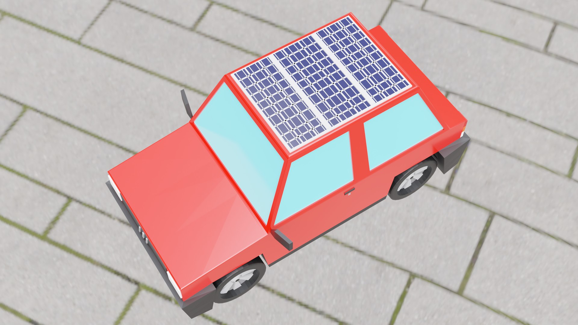 Solar Car 3D Model - TurboSquid 1971945
