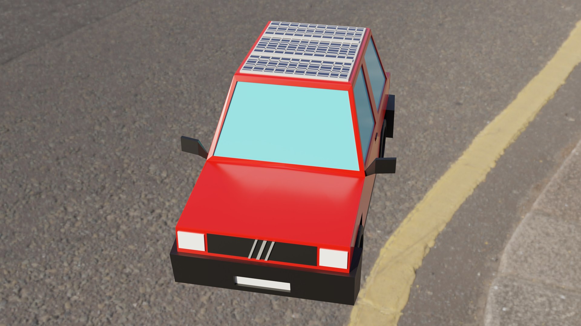 Solar Car 3D Model - TurboSquid 1971945