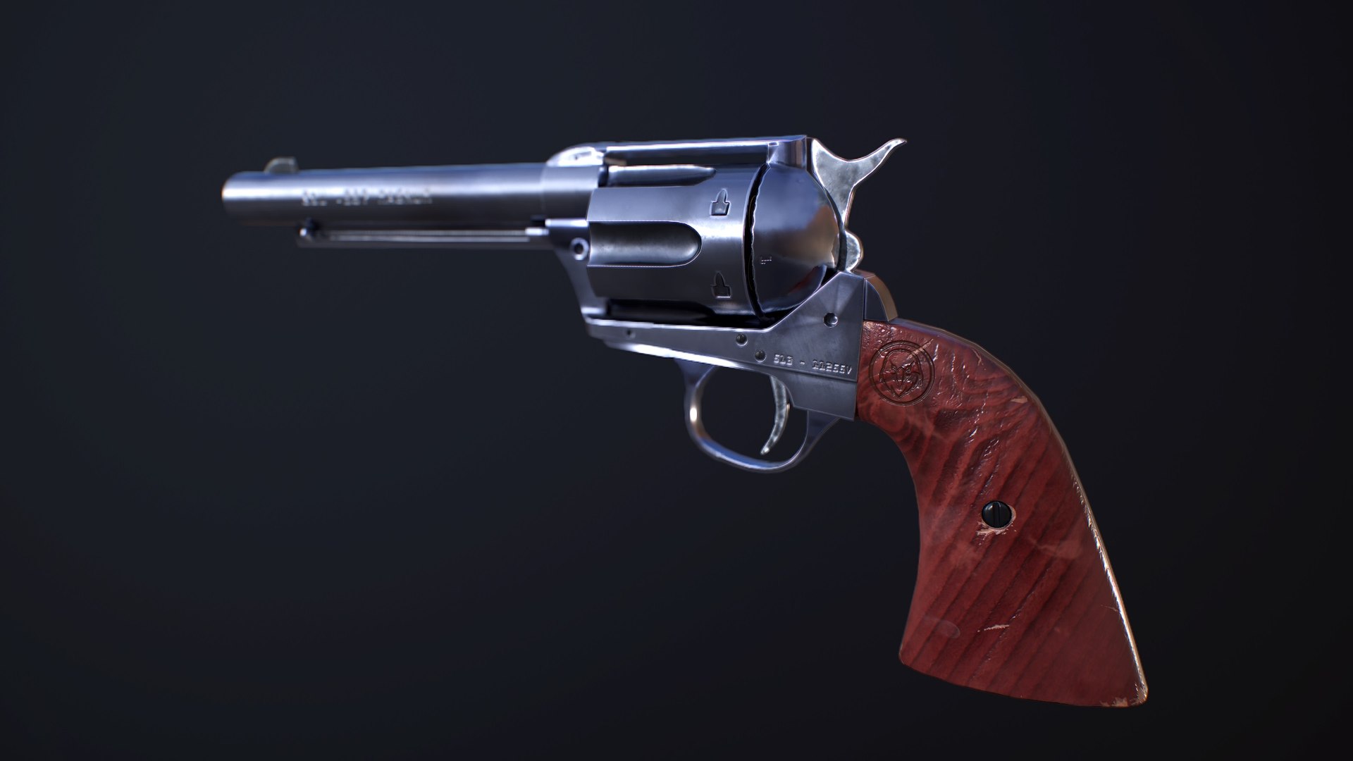 3D Model Revolver Colt Peacemaker Saa - TurboSquid 1270166