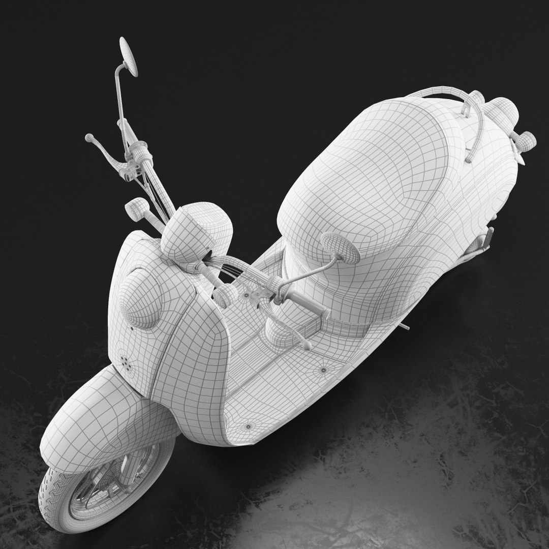 3D Model Moped Crea Scoopy | 1144501 | TurboSquid