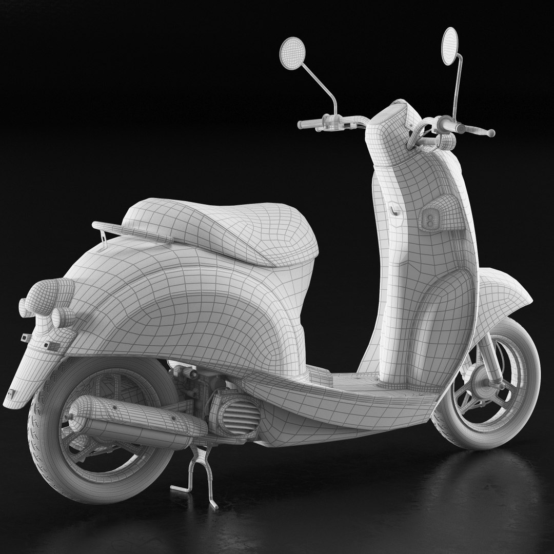 3D Model Moped Crea Scoopy | 1144501 | TurboSquid