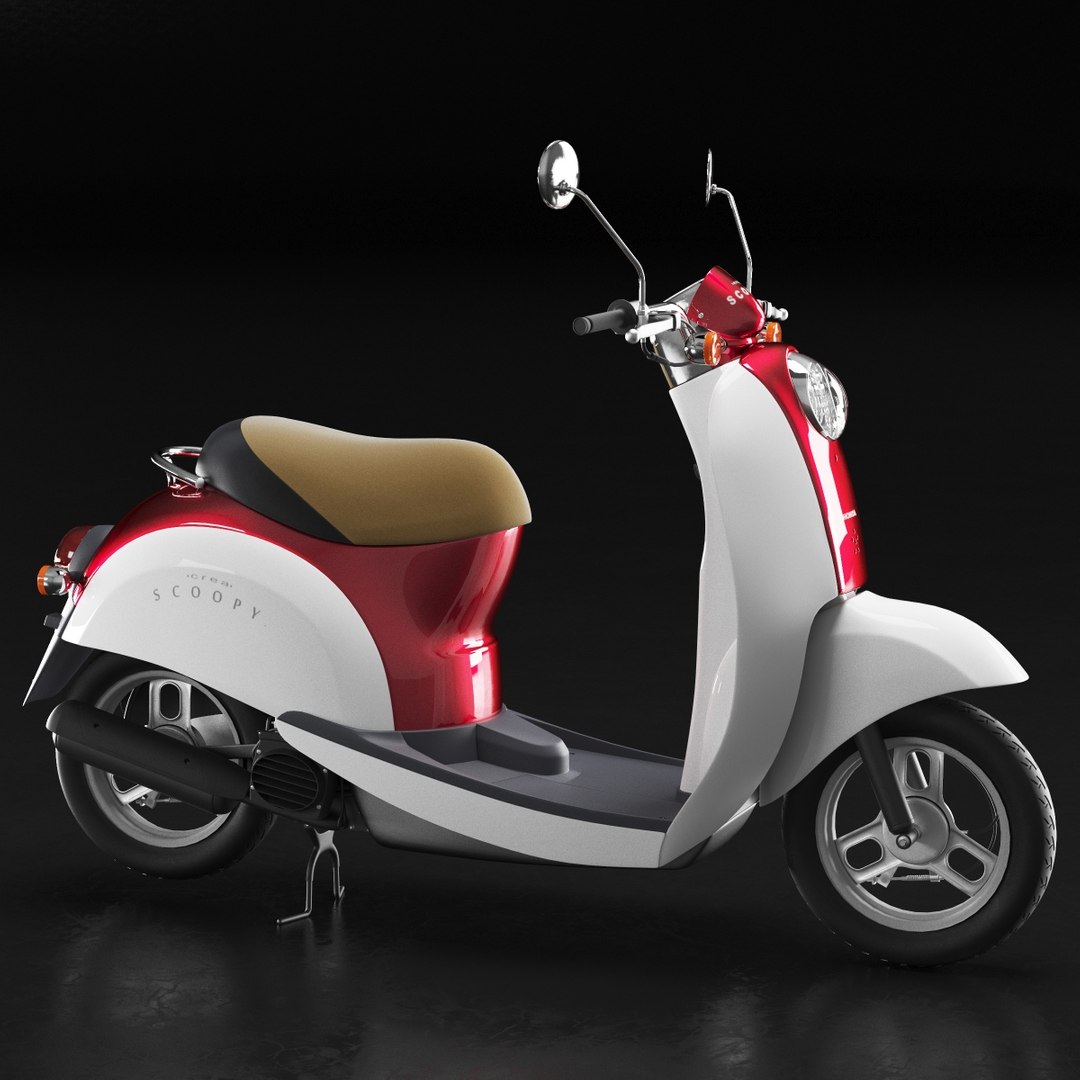 3D Model Moped Crea Scoopy | 1144501 | TurboSquid