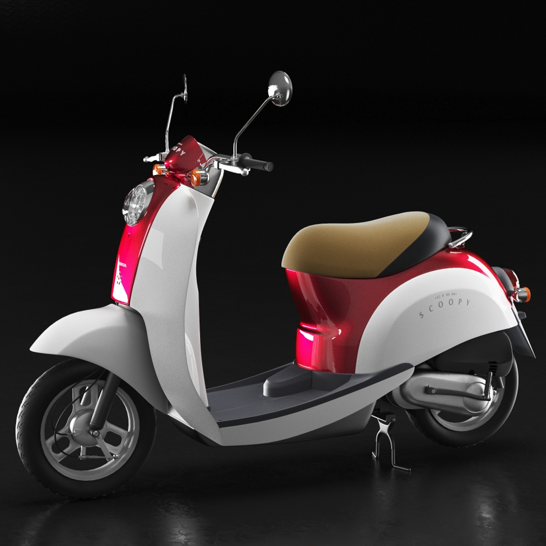 3D Model Moped Crea Scoopy | 1144501 | TurboSquid