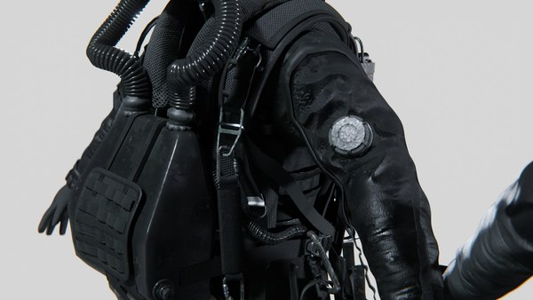 modelo 3d Traje seco para buzo soldado - TurboSquid 2075092