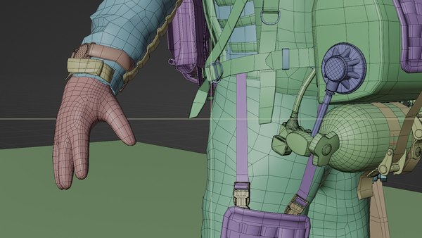modelo 3d Traje seco para buzo soldado - TurboSquid 2075092