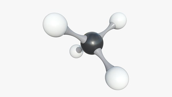3D Methane Molecule With PBR 4K 8K model - TurboSquid 1944557
