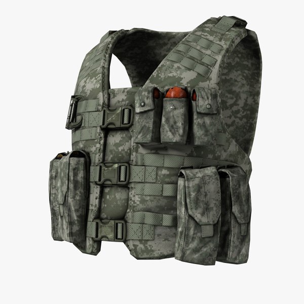 3d model easy bullet-proof vest