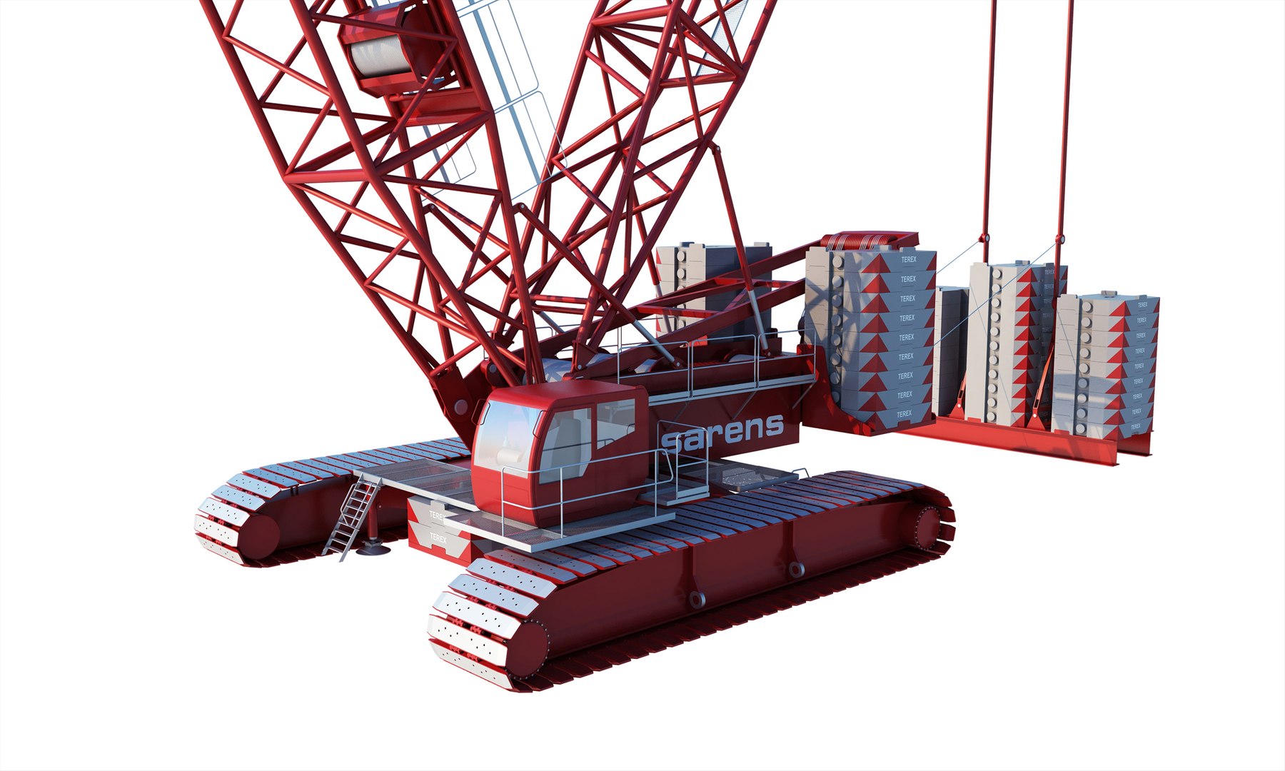 Crawler Crane Mining 3D Model - TurboSquid 1441746