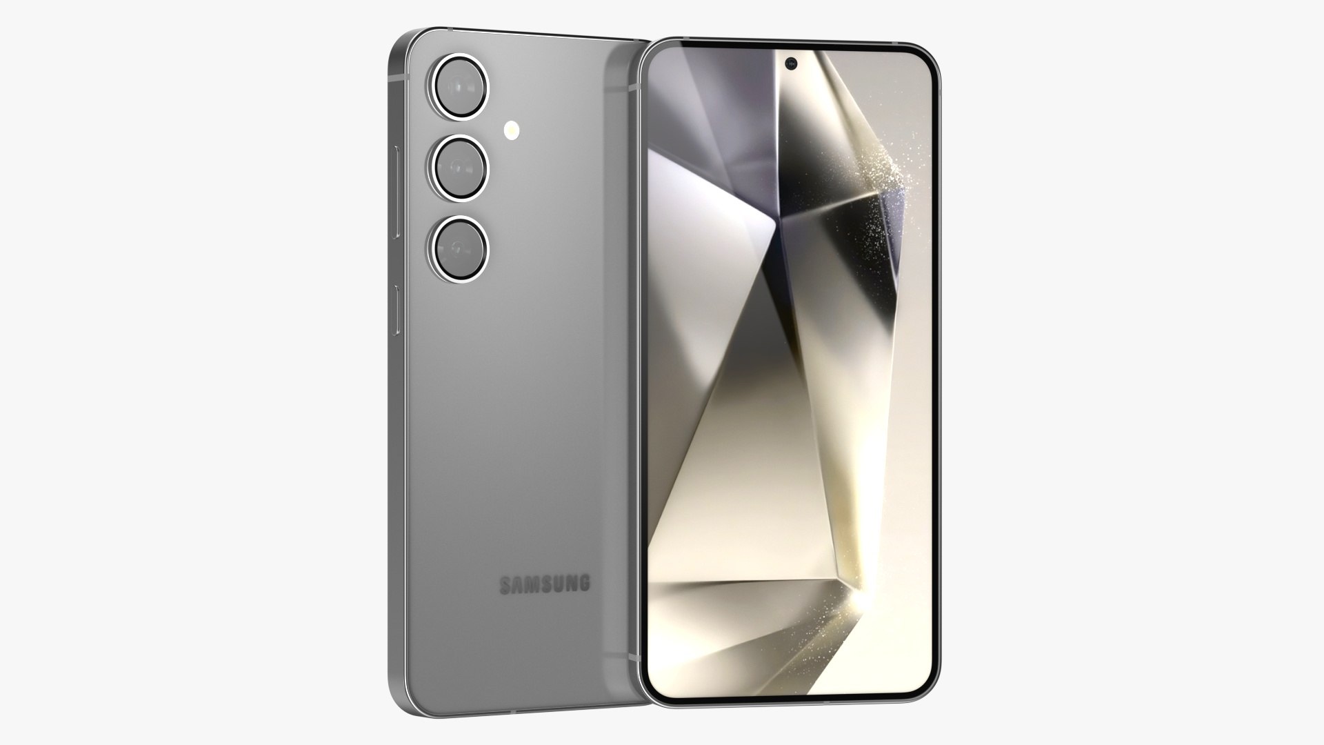 Samsung Galaxy S24 Marble Grey 3D model - TurboSquid 2163688