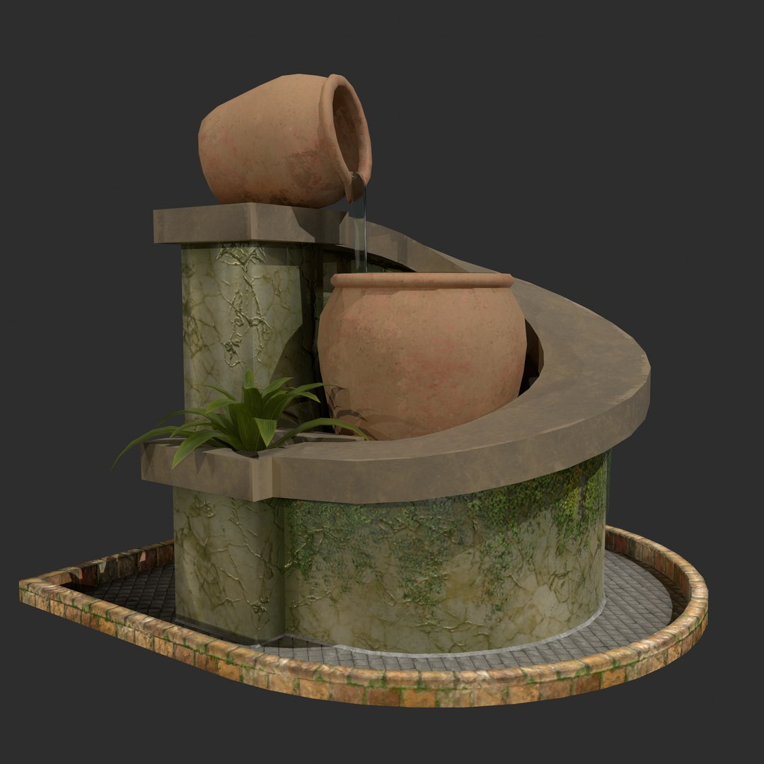 Pbr Water Fountain Model - TurboSquid 1453533