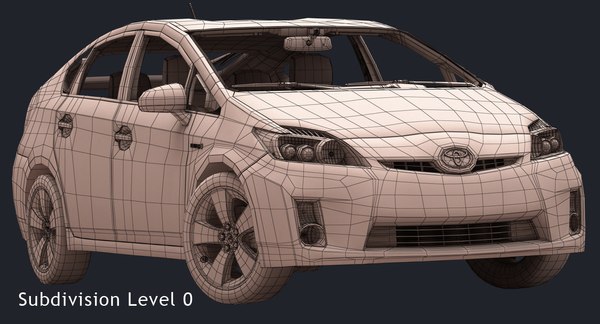 2010 toyota prius 3d model