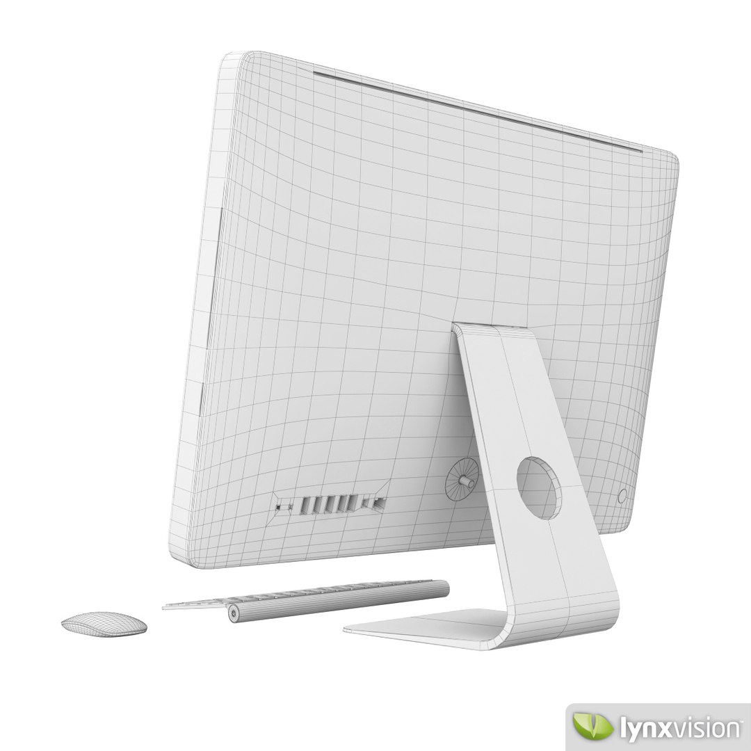 3d Model Apple Imac Desktop Computer Keyboard