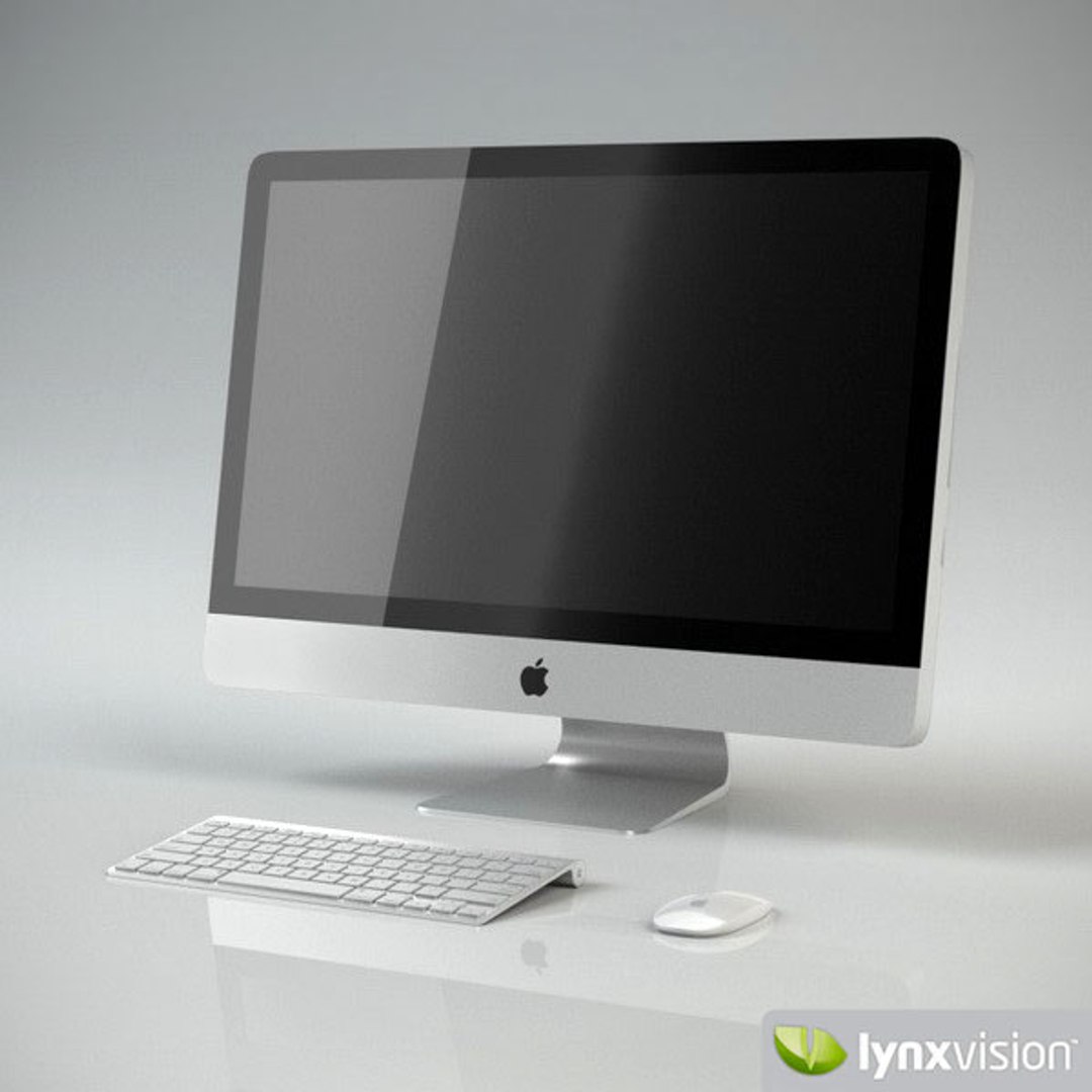 3d Model Apple Imac Desktop Computer Keyboard