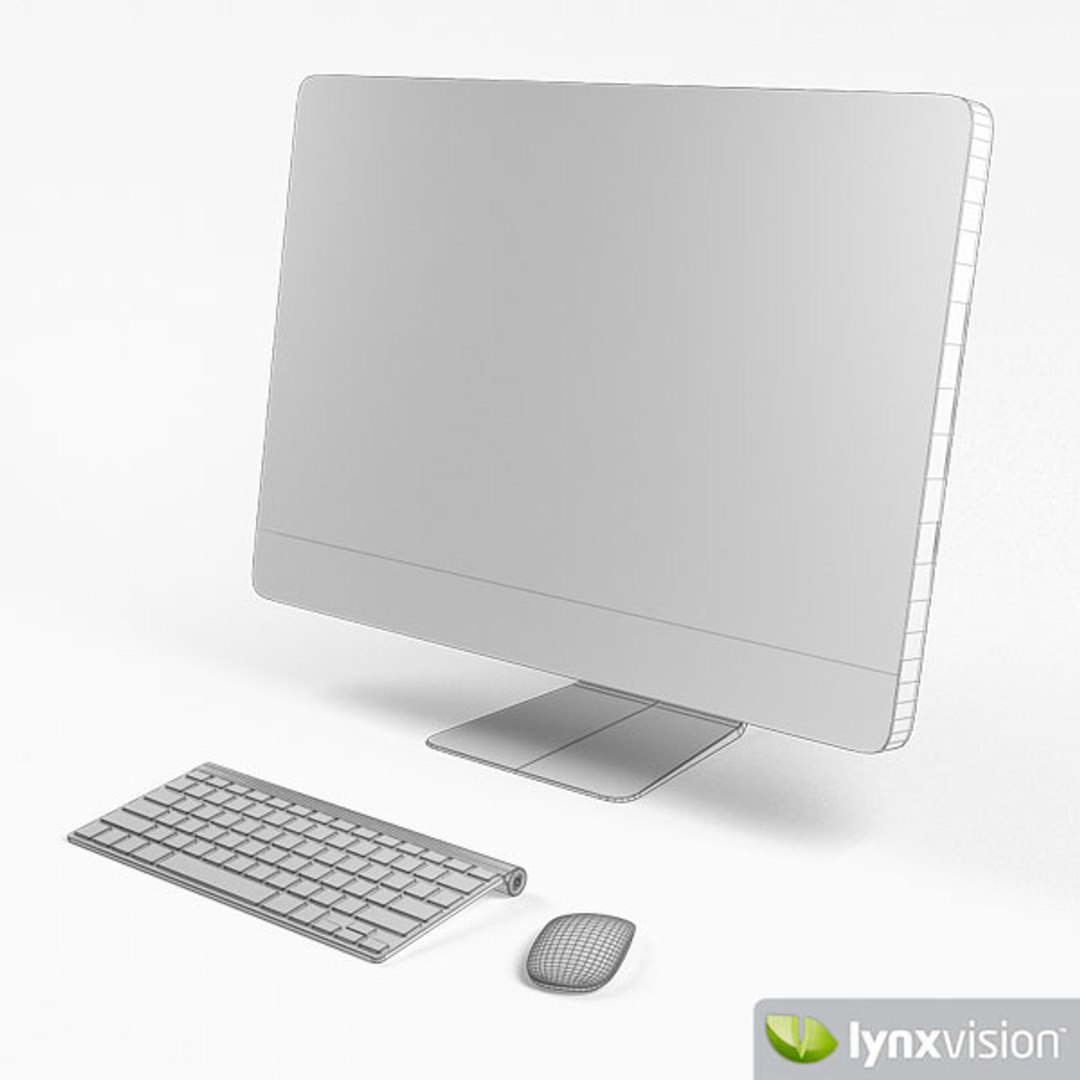 3d Model Apple Imac Desktop Computer Keyboard