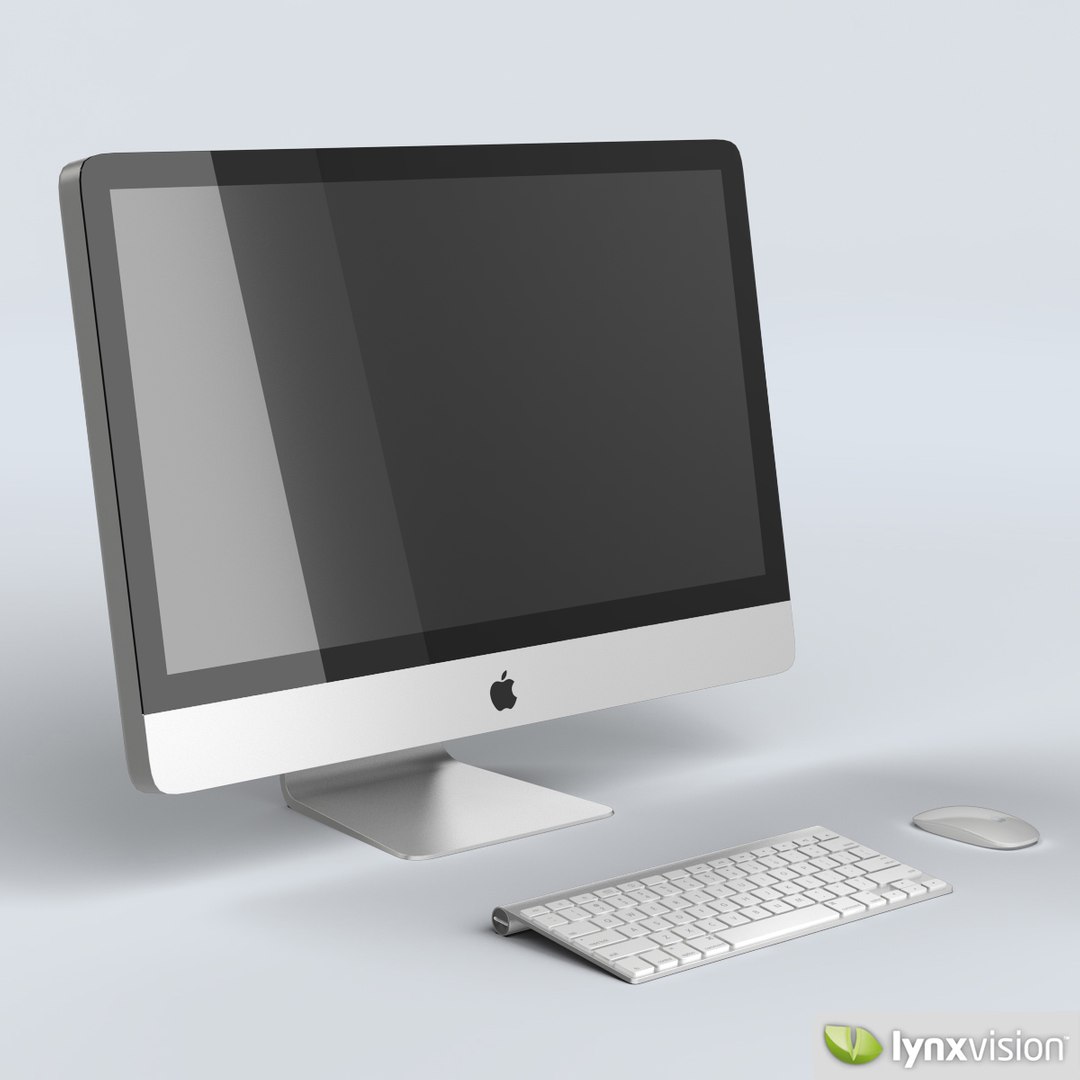 3d Model Apple Imac Desktop Computer Keyboard