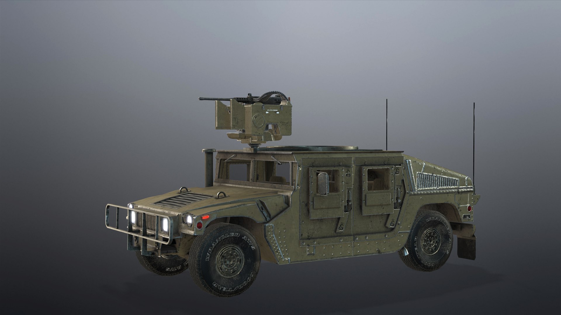 3D Military Humvee Sand Tank Model - TurboSquid 1717394