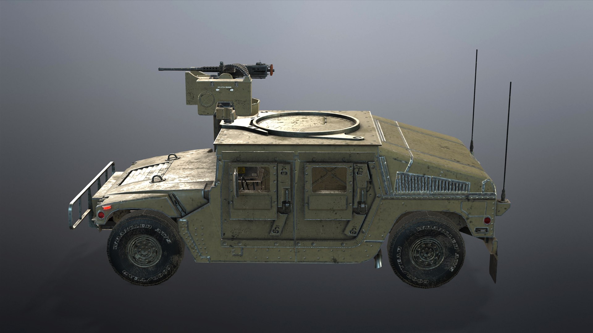 3D Military Humvee Sand Tank Model - TurboSquid 1717394