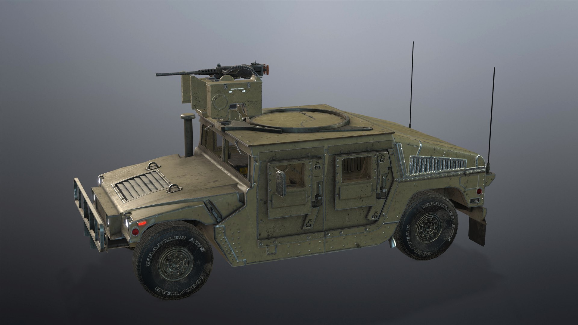 3D Military Humvee Sand Tank Model - TurboSquid 1717394