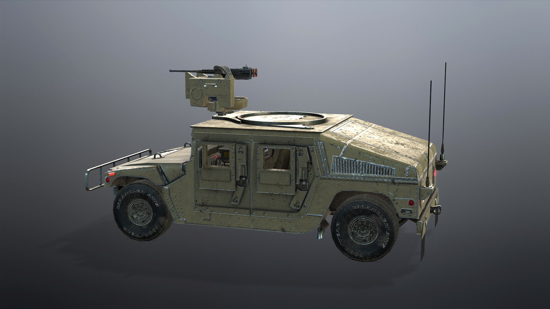 3D Military Humvee Sand Tank Model - TurboSquid 1717394