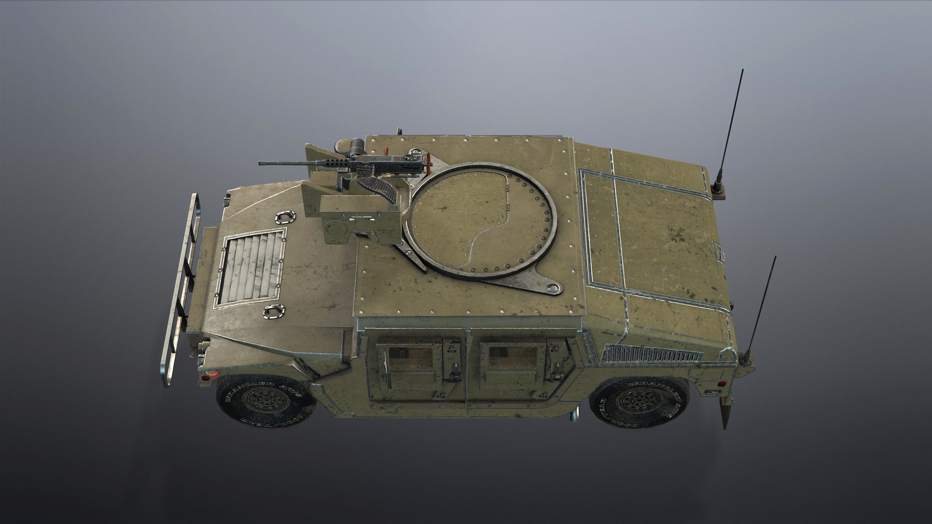 3D Military Humvee Sand Tank Model - TurboSquid 1717394