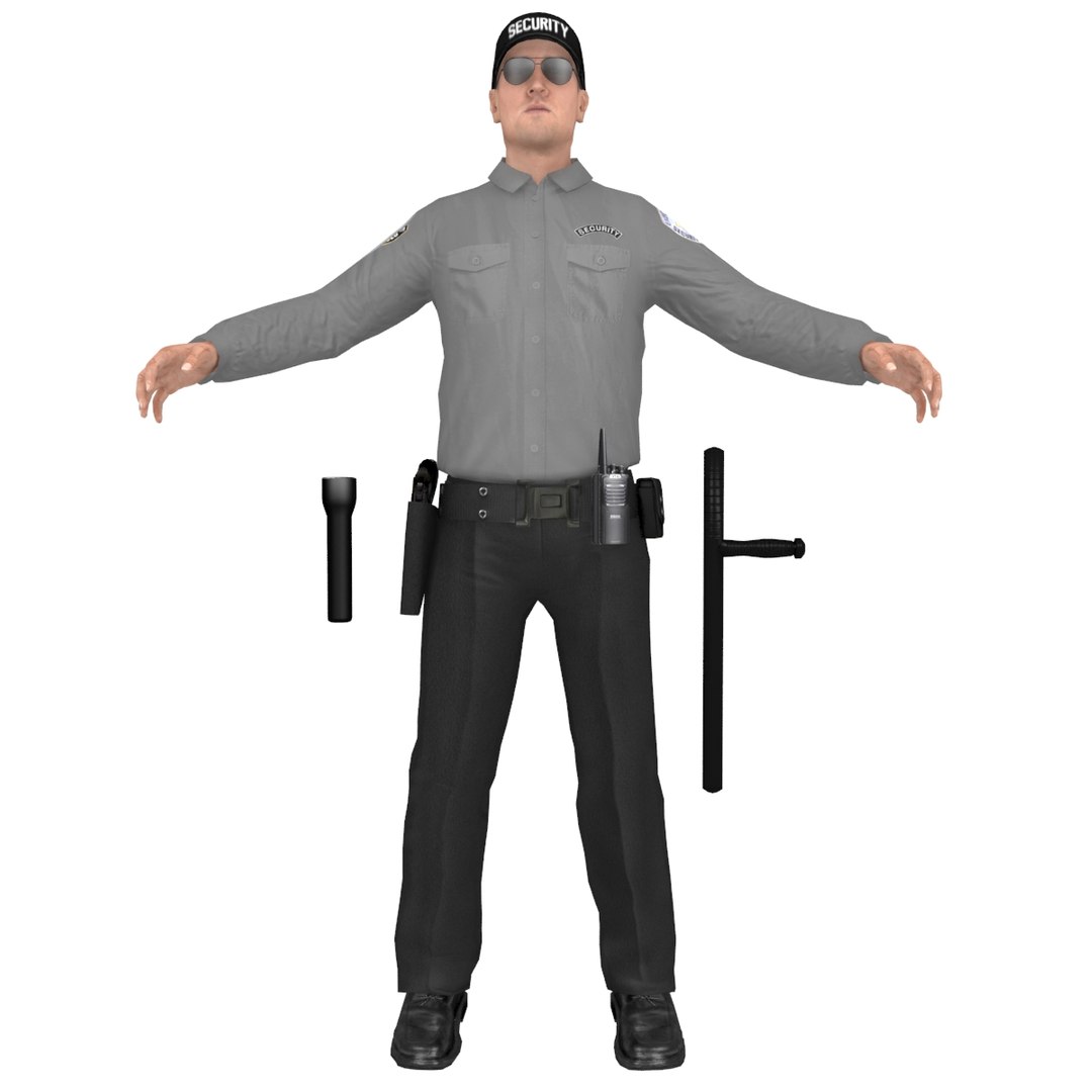 3D Security Guard Model - TurboSquid 1353238
