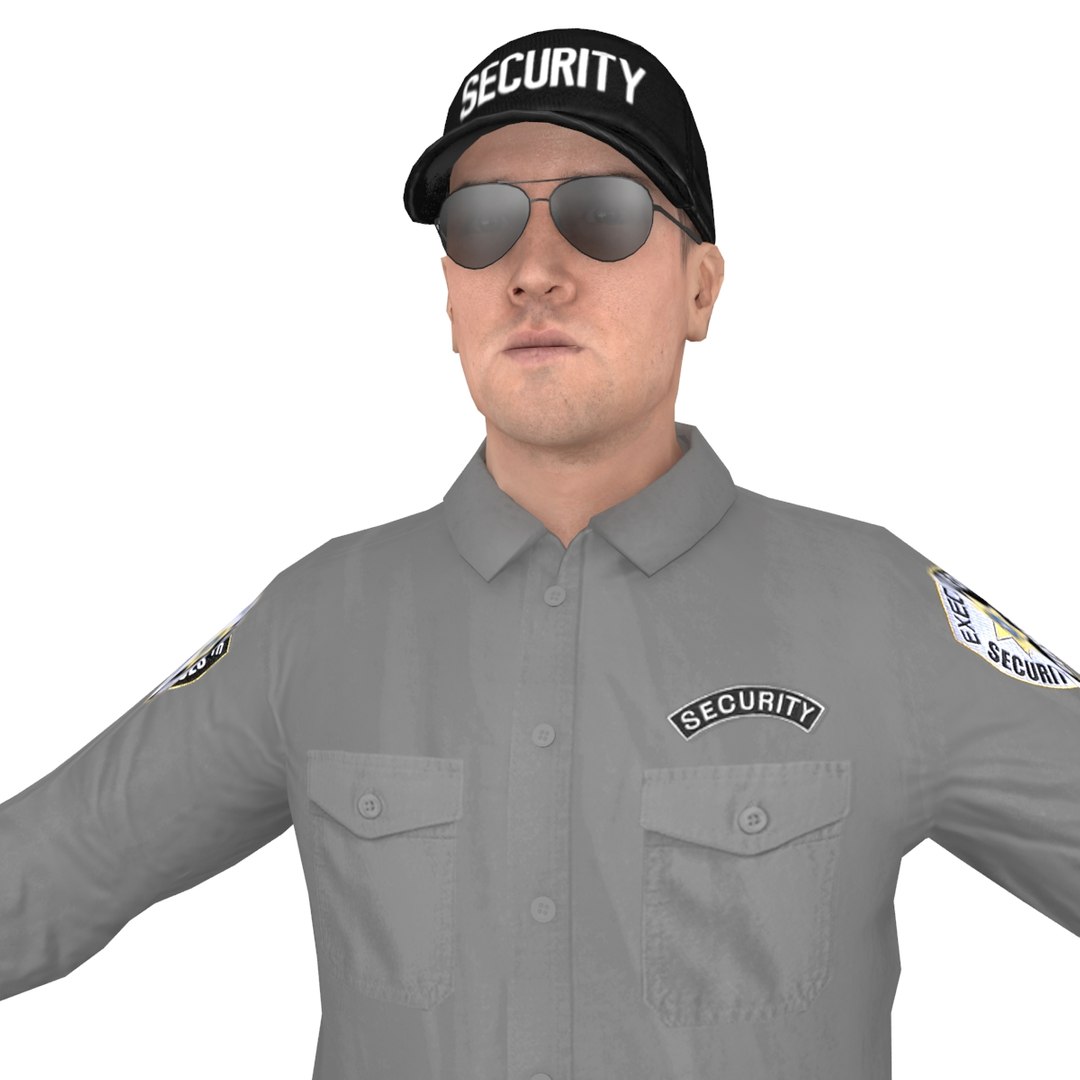 3D Security Guard Model - TurboSquid 1353238
