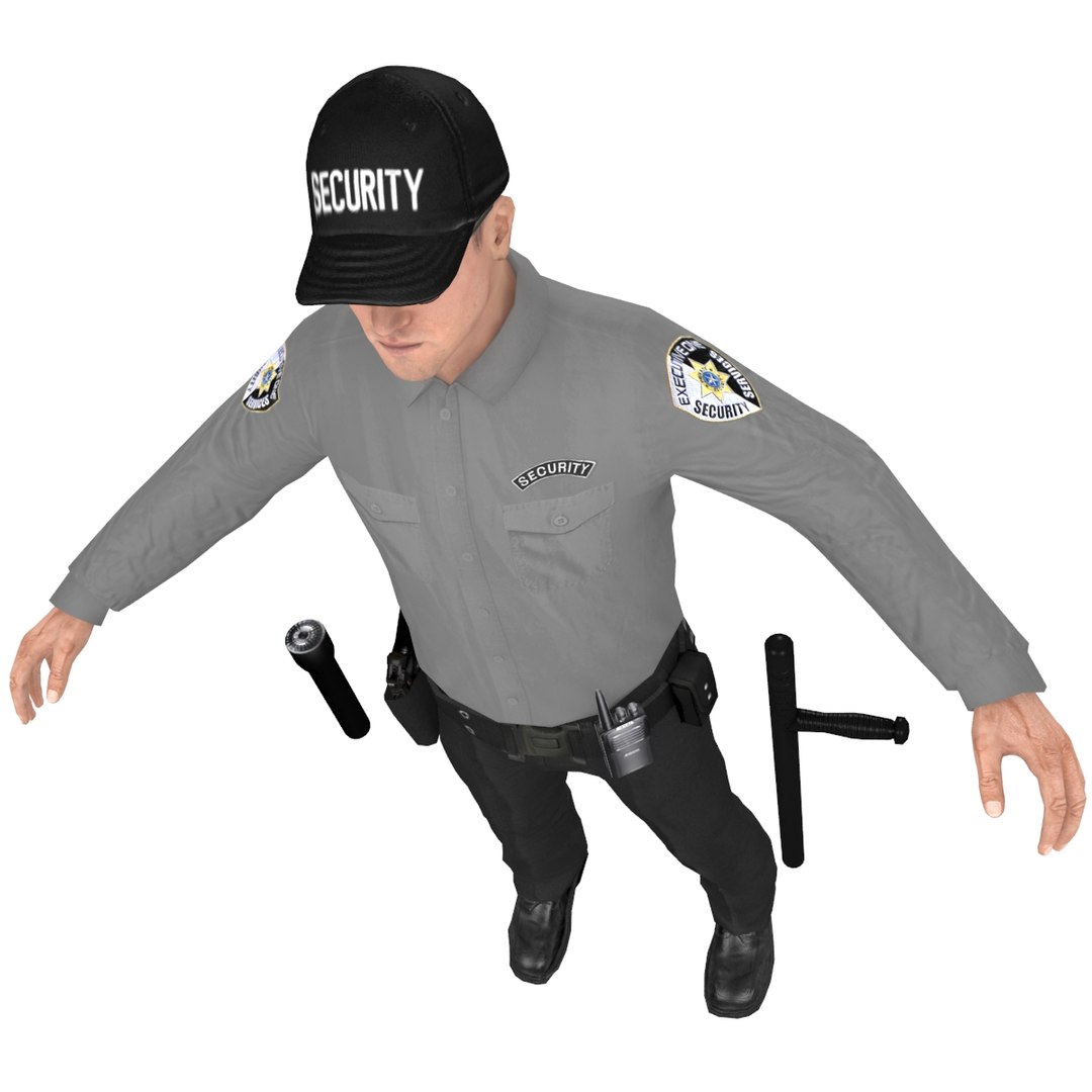 3D Security Guard Model - TurboSquid 1353238