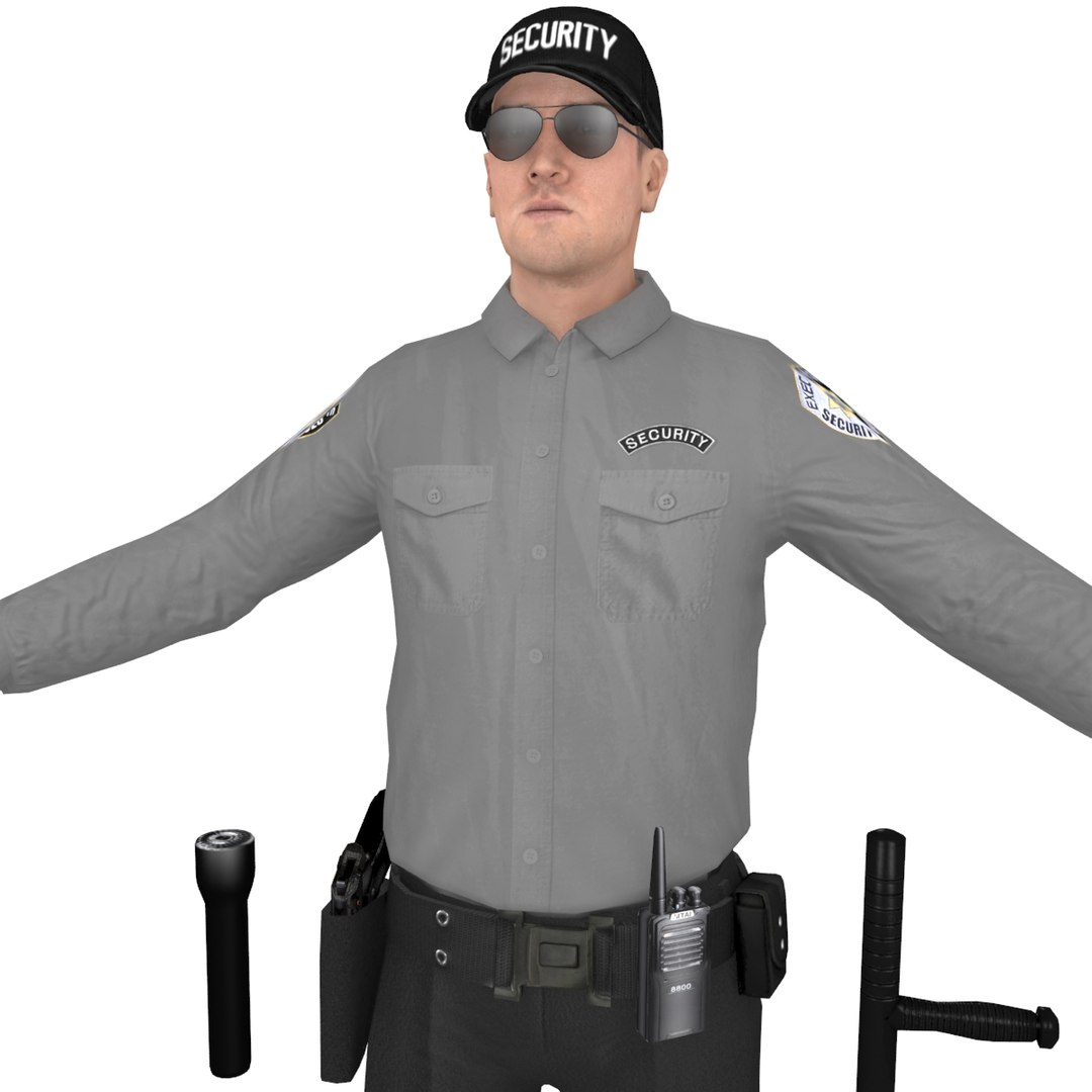 3D Security Guard Model - TurboSquid 1353238