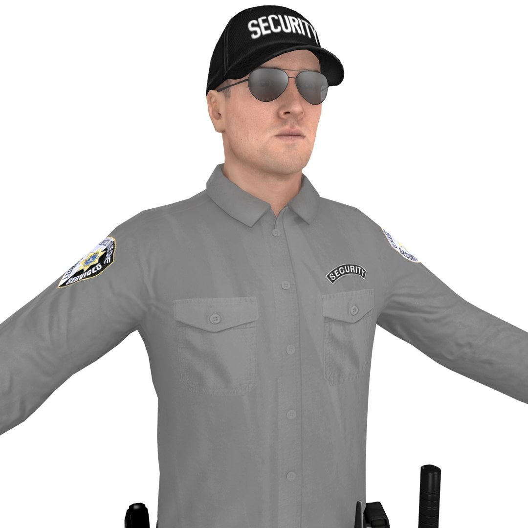 3D Security Guard Model - TurboSquid 1353238