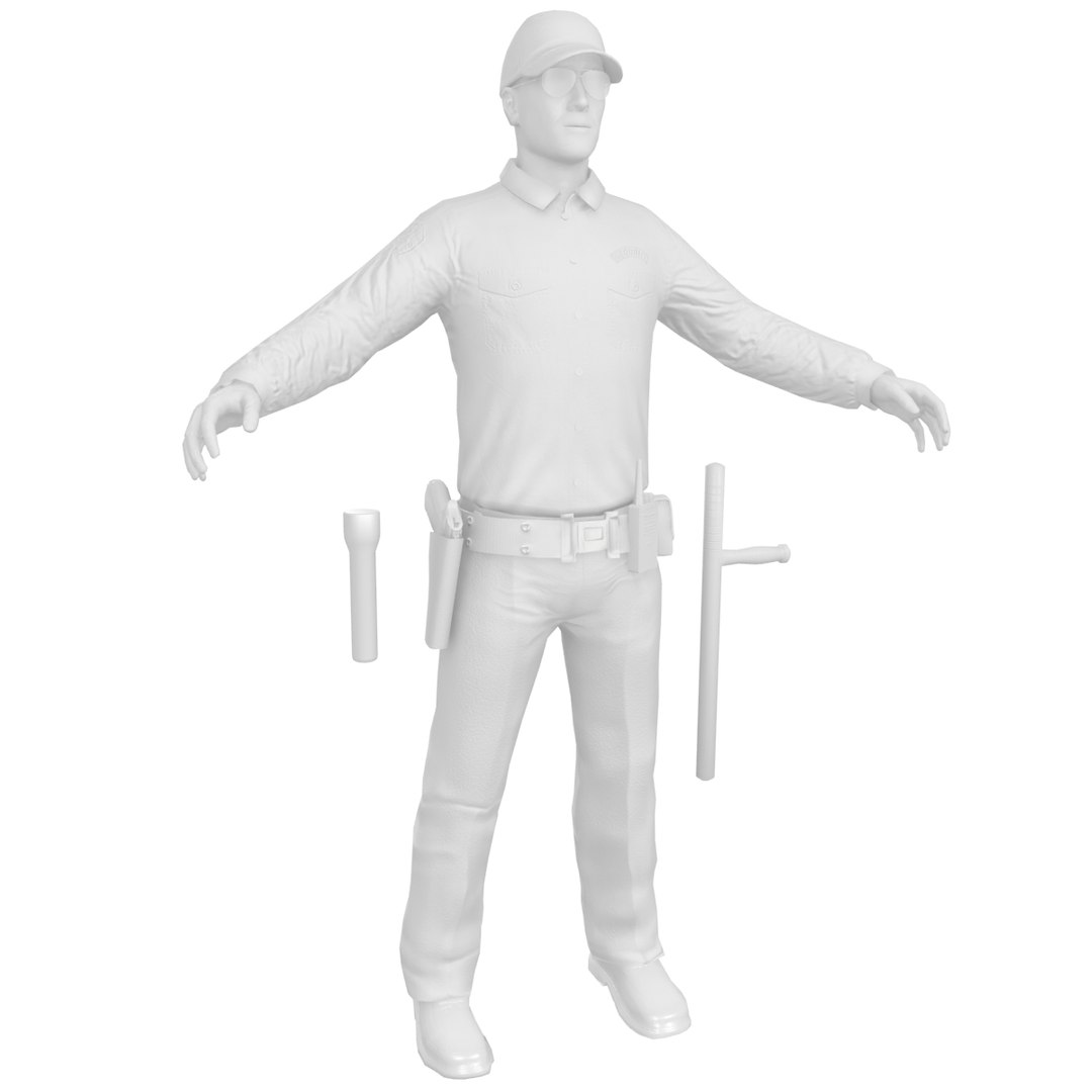 3D Security Guard Model - TurboSquid 1353238