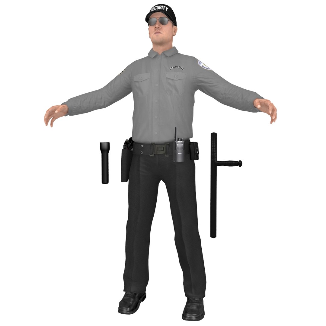 3D Security Guard Model - TurboSquid 1353238