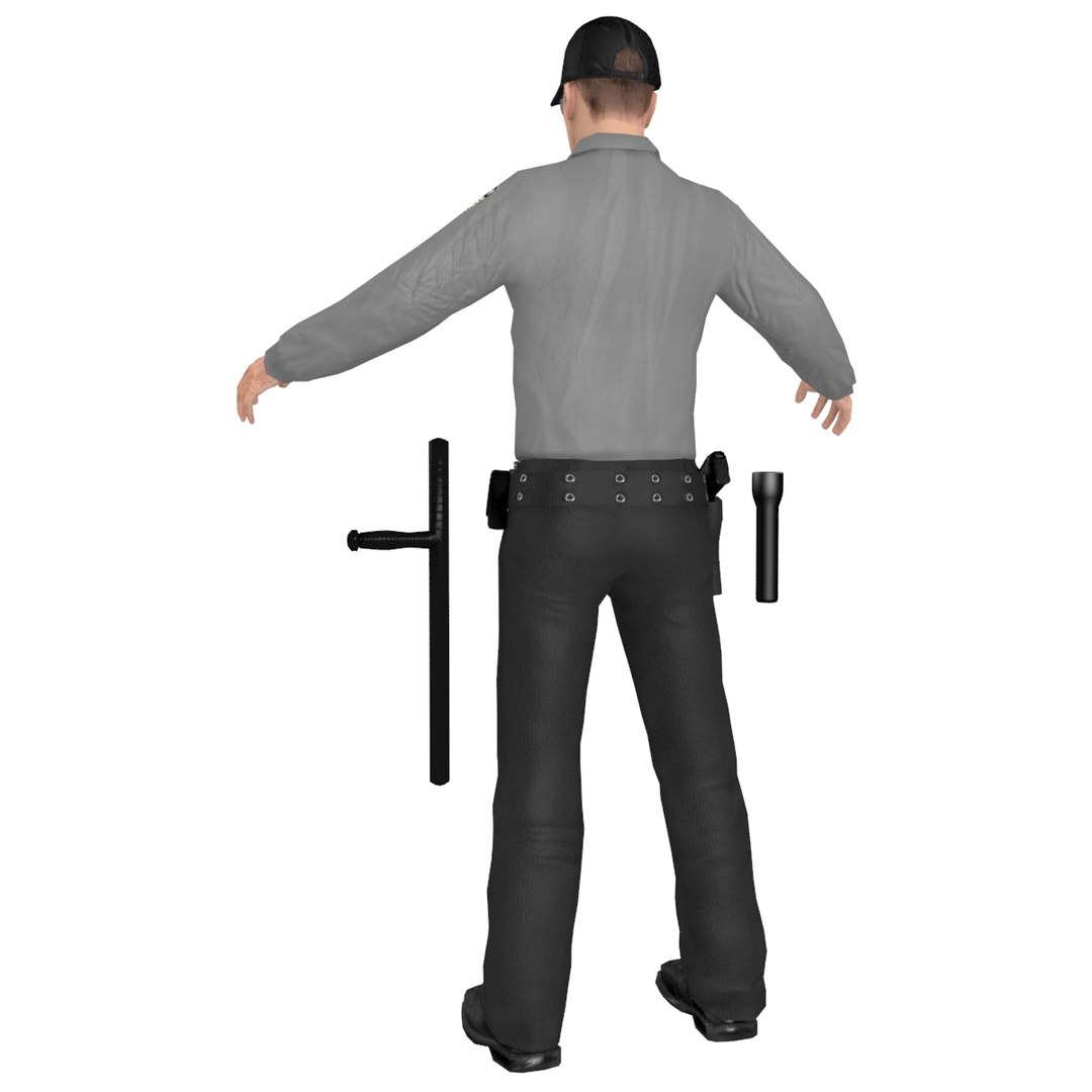 3D Security Guard Model - TurboSquid 1353238