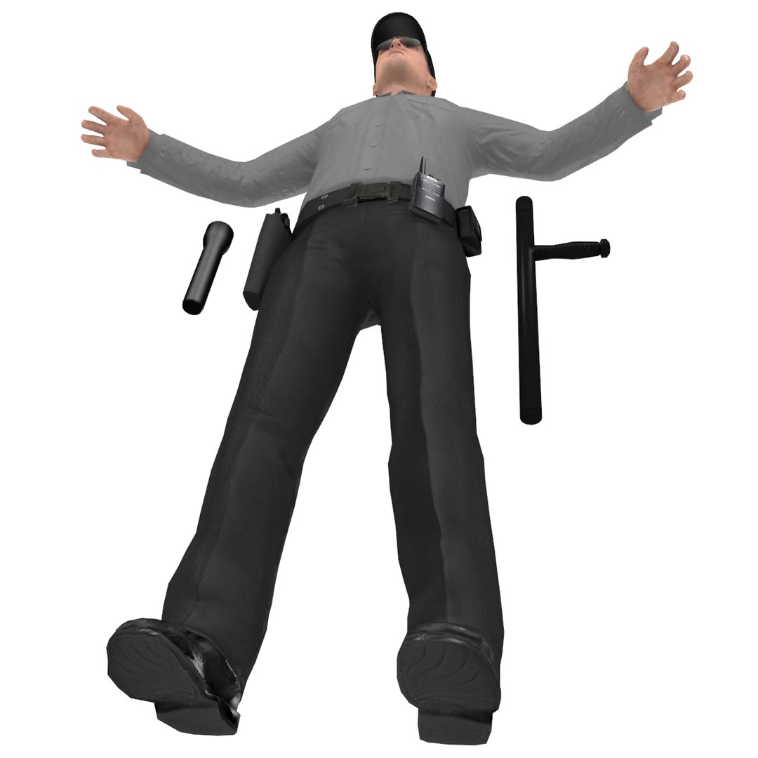 3D Security Guard Model - TurboSquid 1353238