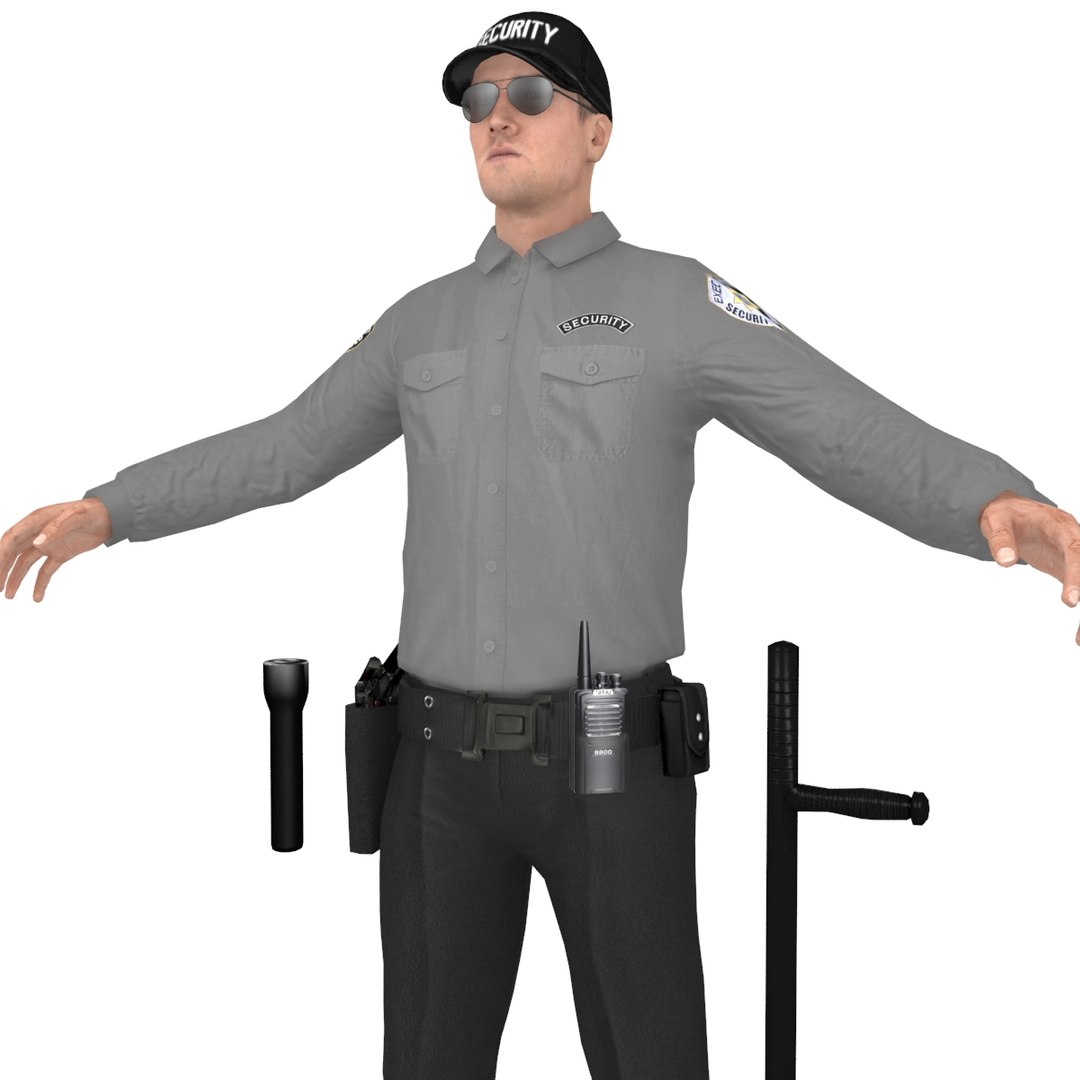 3D Security Guard Model - TurboSquid 1353238