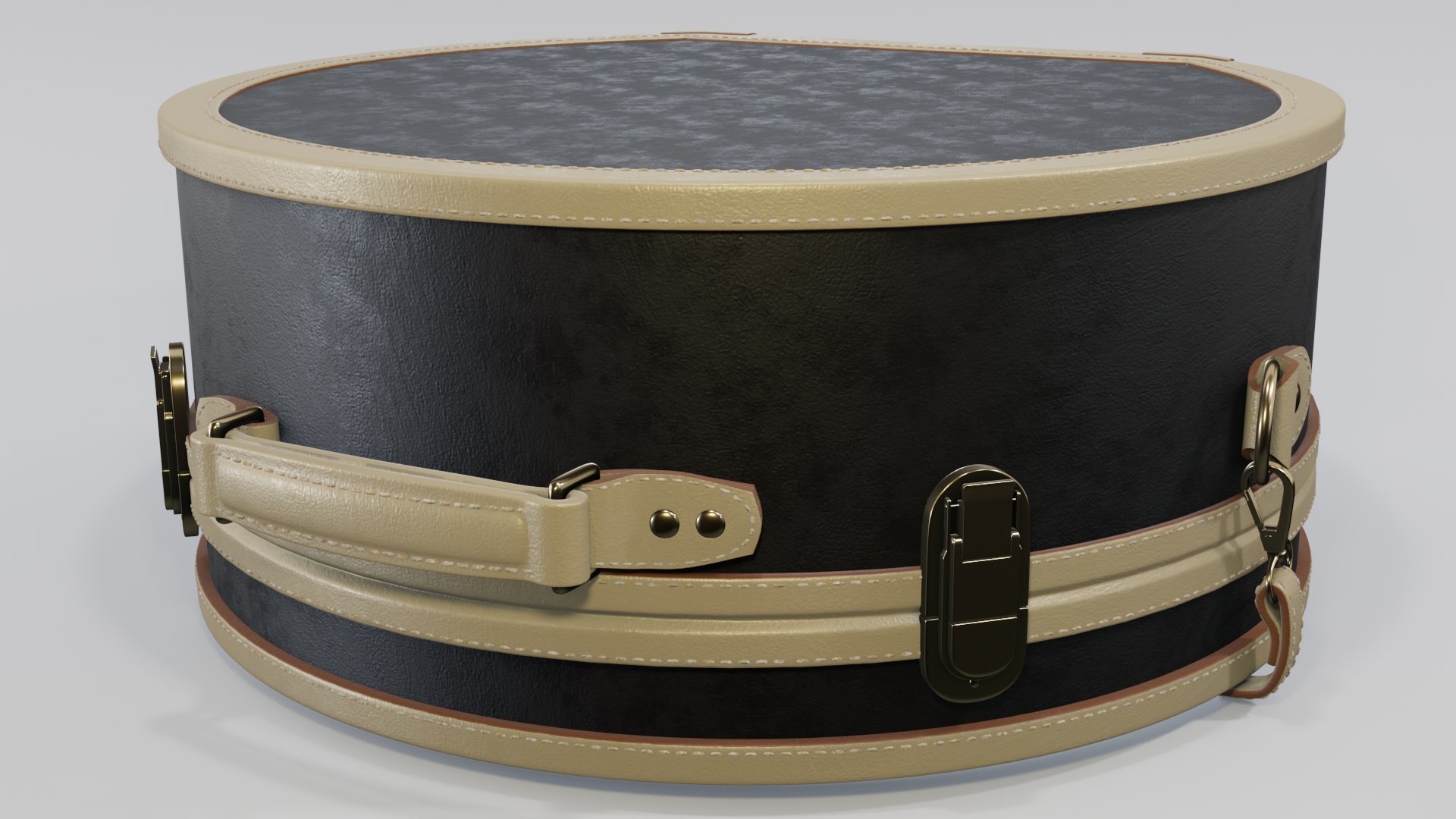 3D Steamline Soprano Black Hatbox Large - TurboSquid 2039473