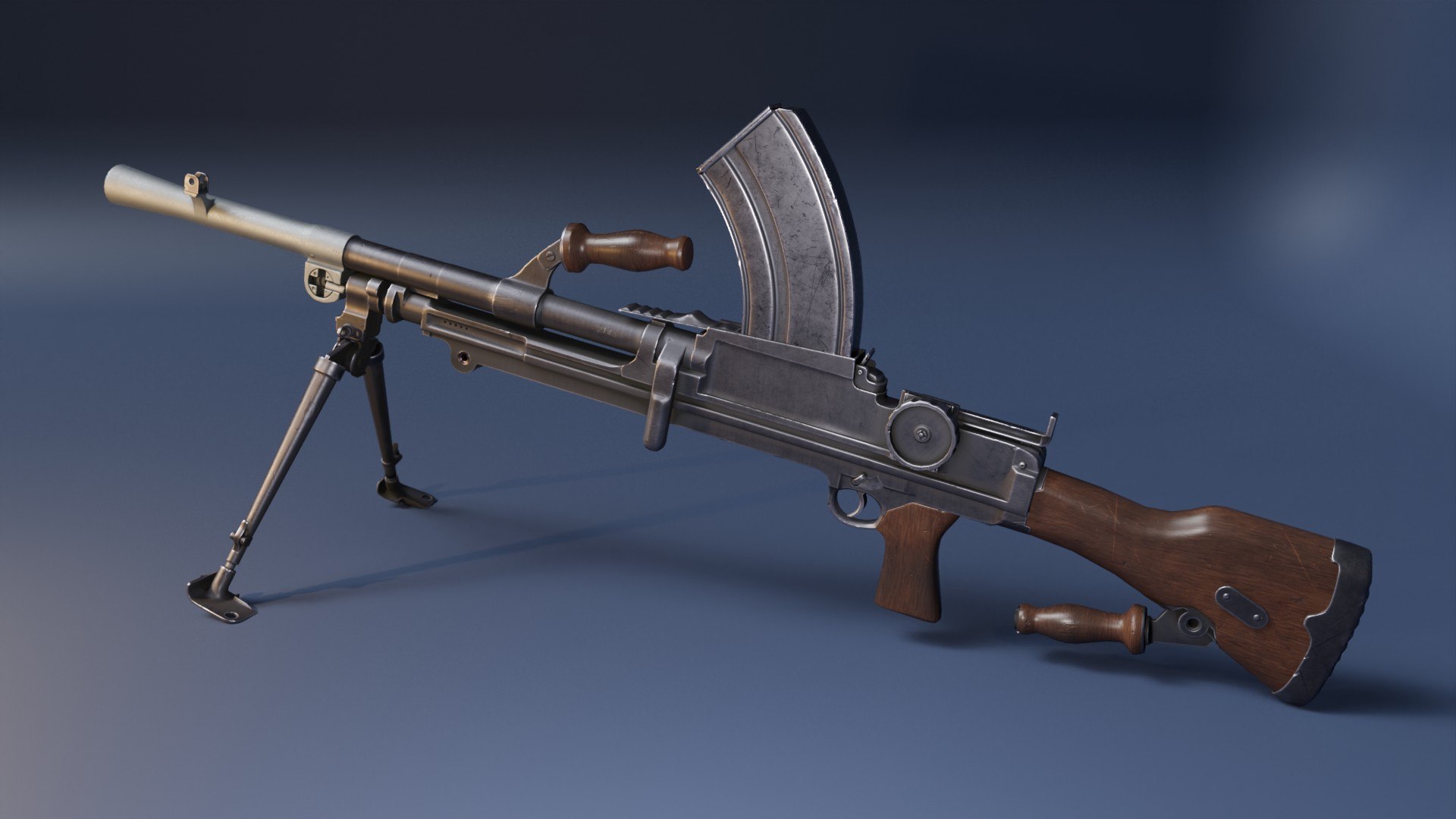 3D Model BREN MkI Light Machinegun - Game And VFX-Ready - TurboSquid ...
