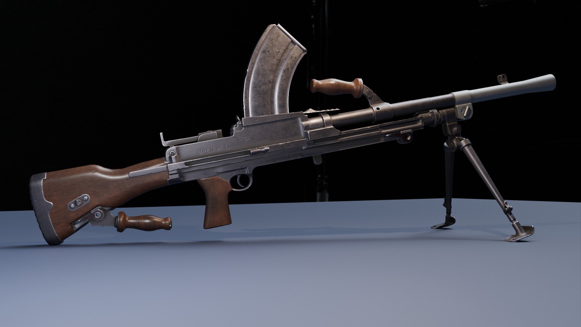 3D Model BREN MkI Light Machinegun - Game And VFX-Ready - TurboSquid ...