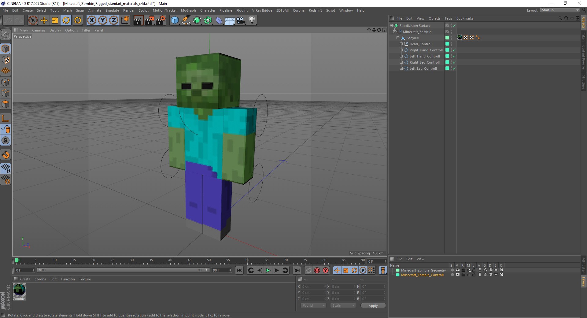 3D minecraft characters rigged - TurboSquid 1583189