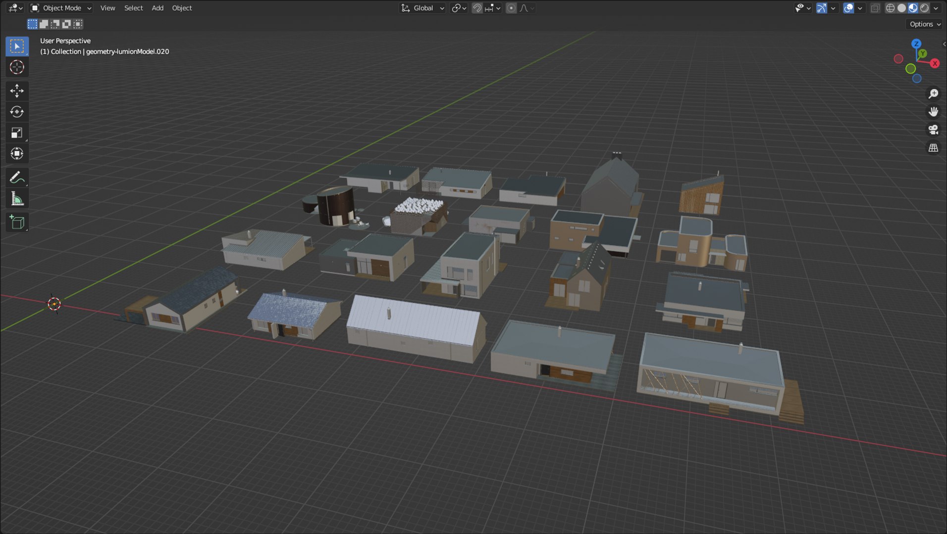 3D 20 Houses - Created With Fully Parametric Revit Families ...