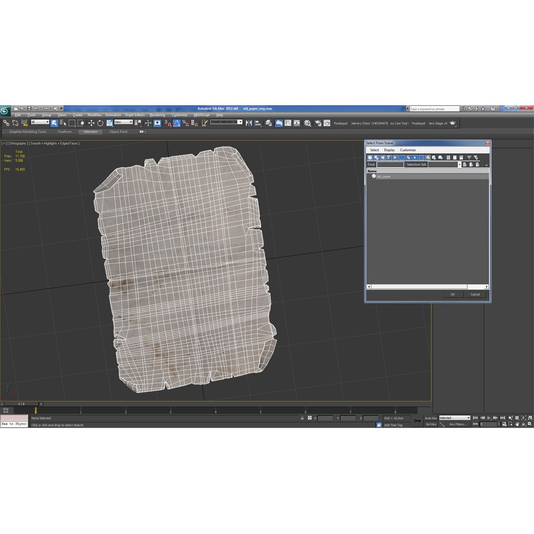 old paper 3d max