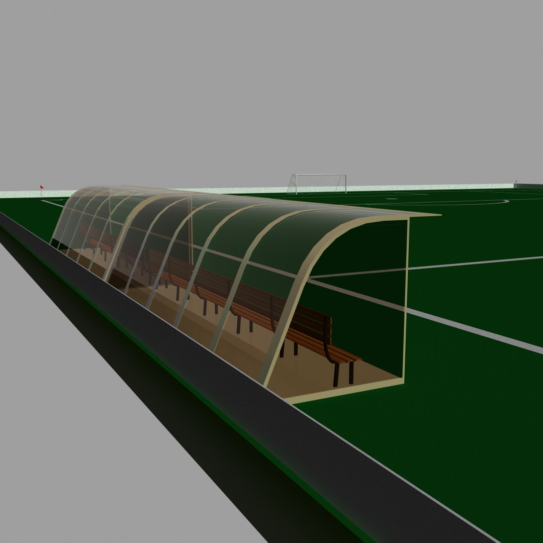 Football Field 3d Model