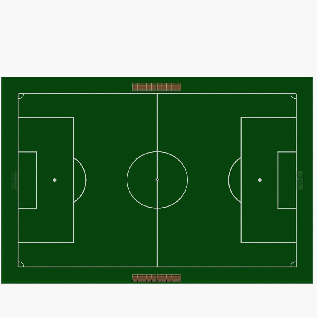 Football Field 3d Model