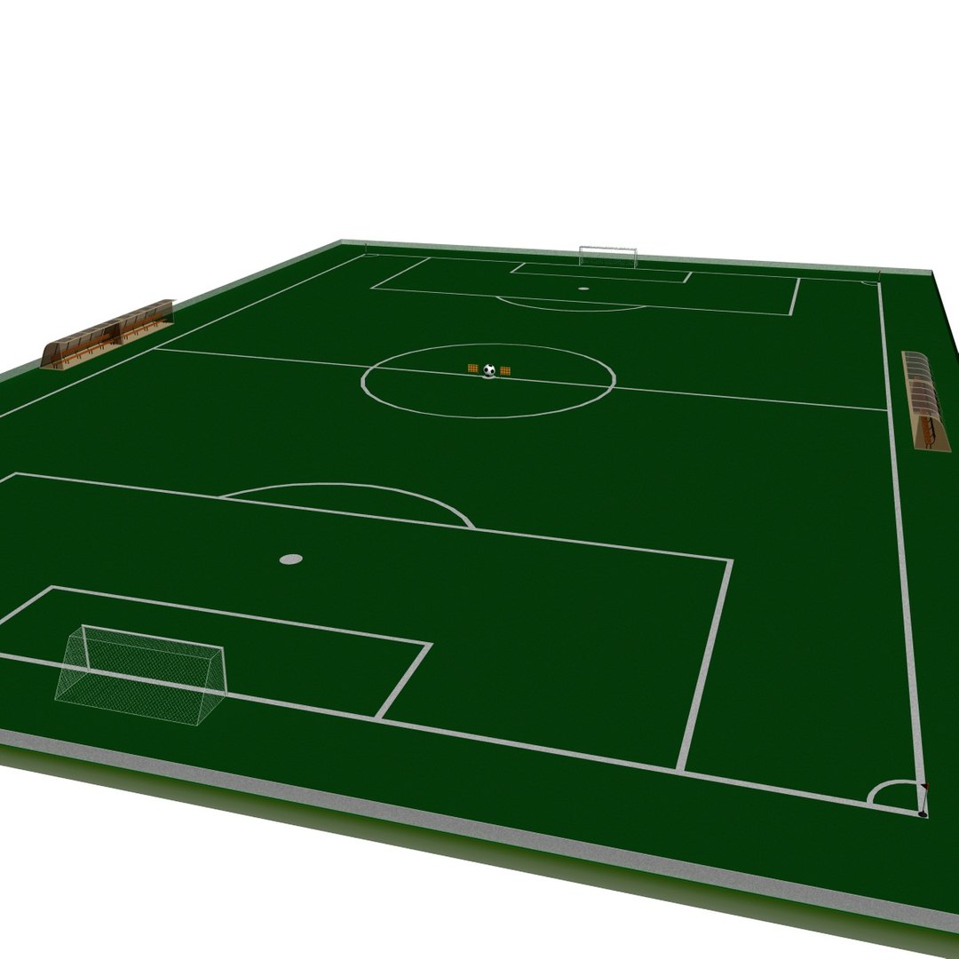 Football Field 3d Model