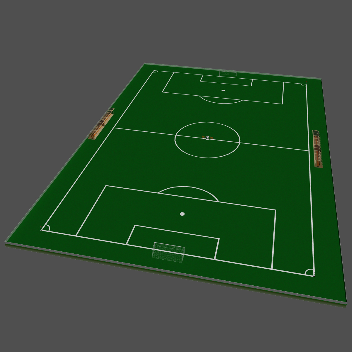 football field 3d model