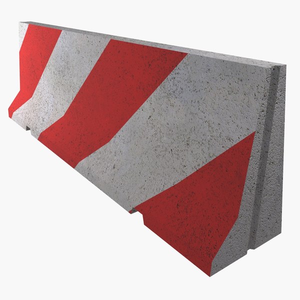 3d modular racing track barrier model