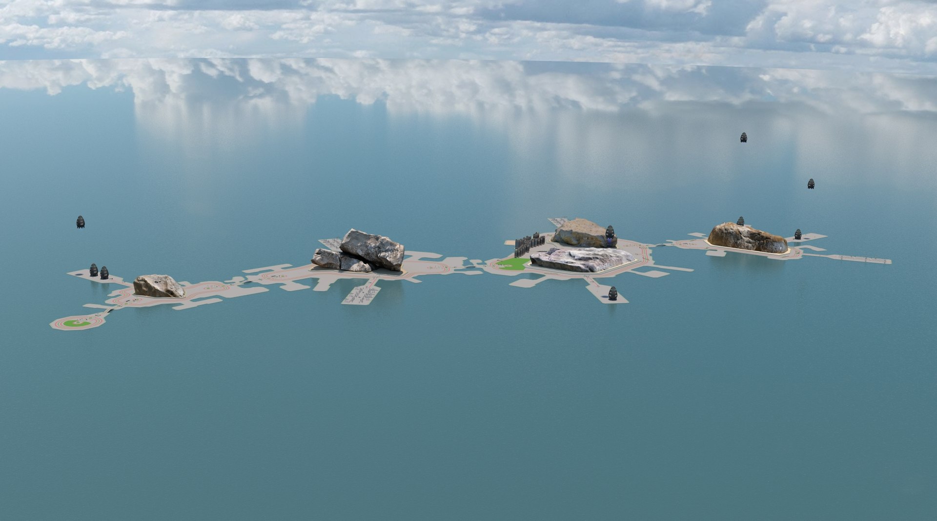 3D Archipelago Cities Model - TurboSquid 2421029