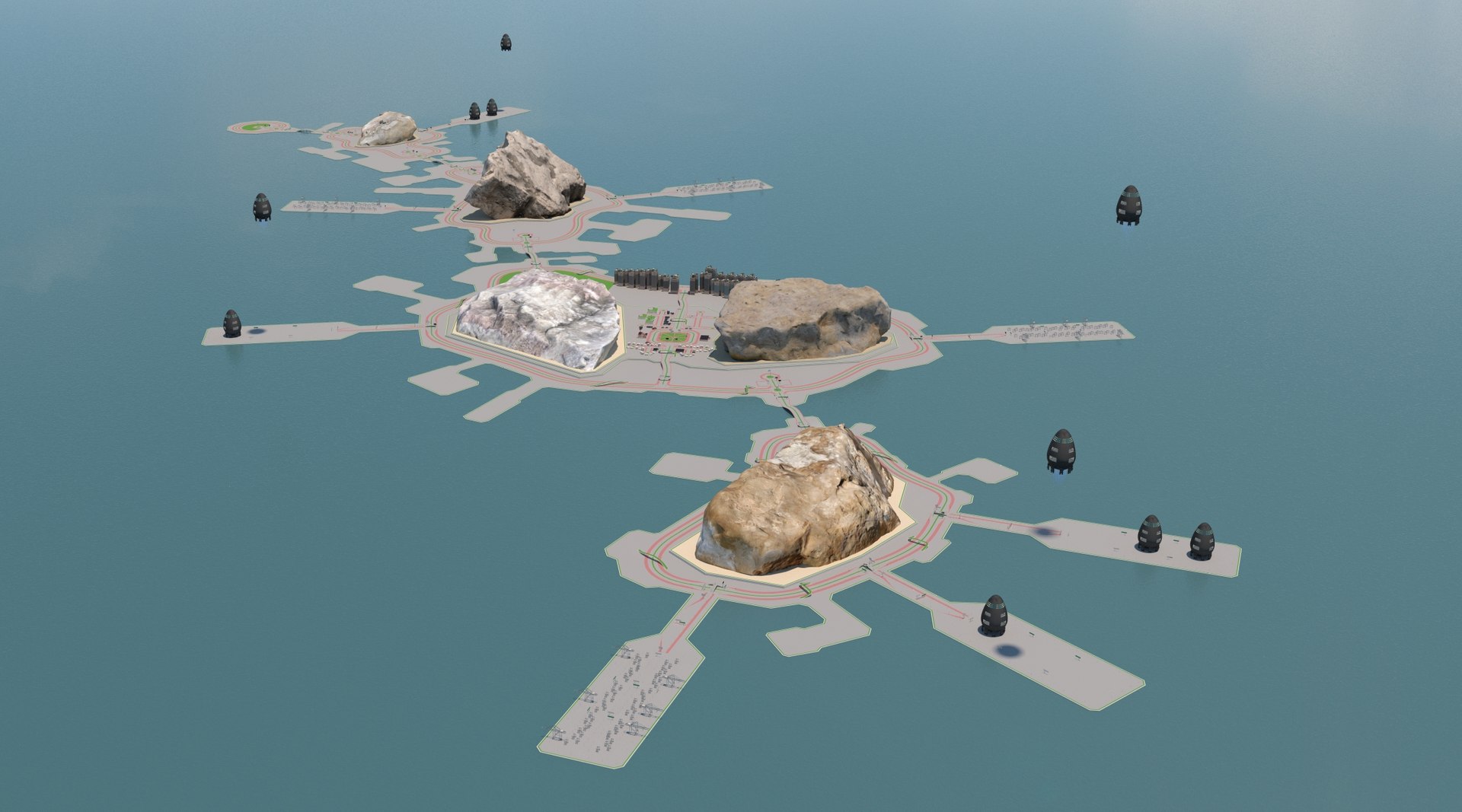 3D Archipelago Cities Model - TurboSquid 2421029