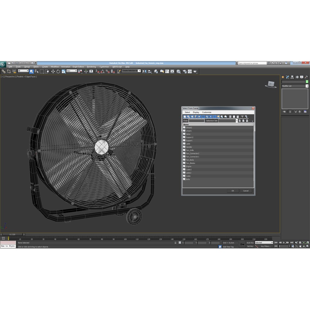 Industrial Fan Generic 3d Model