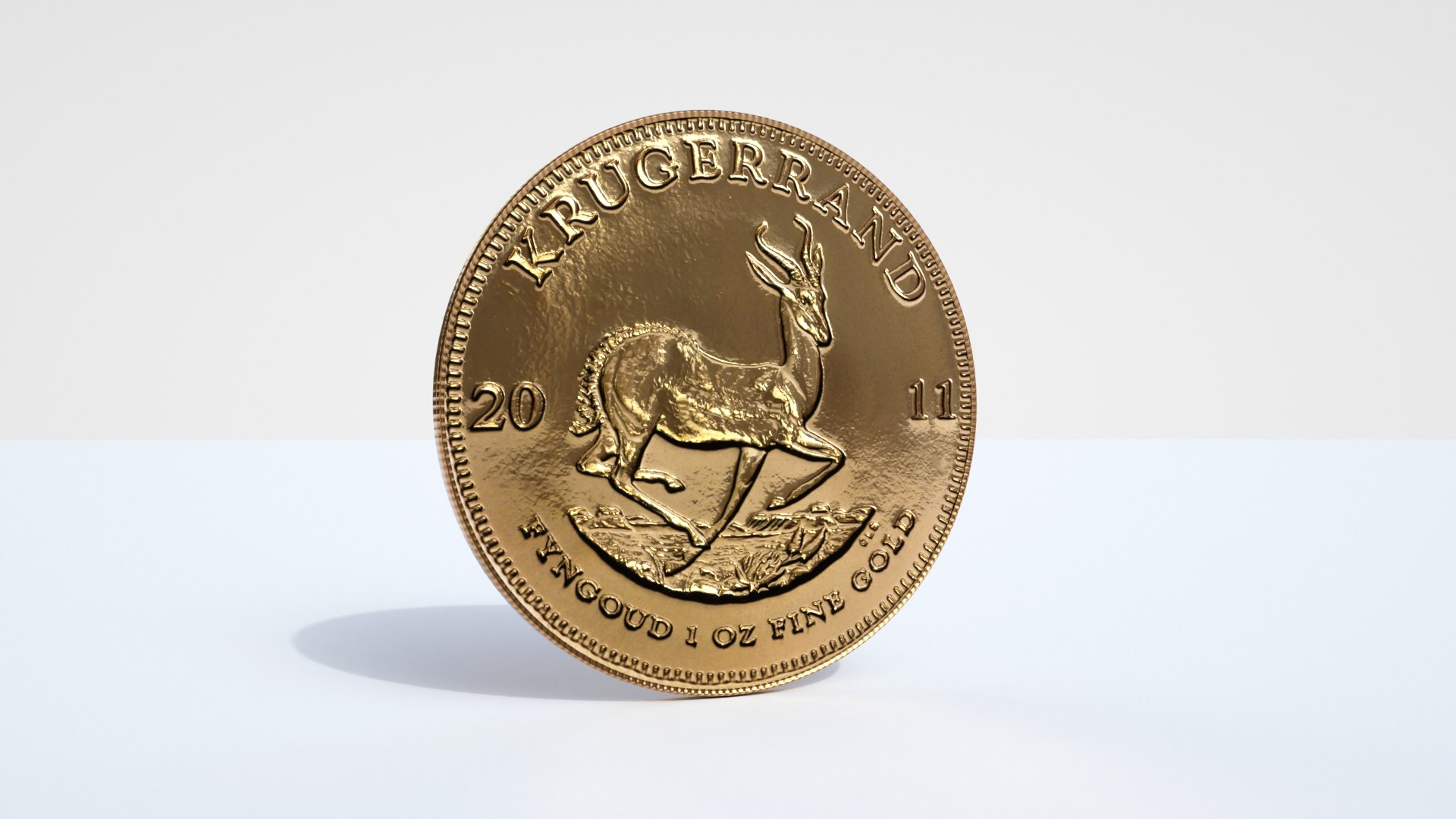 3D Model Krugerrand Gold Coin - TurboSquid 1718919