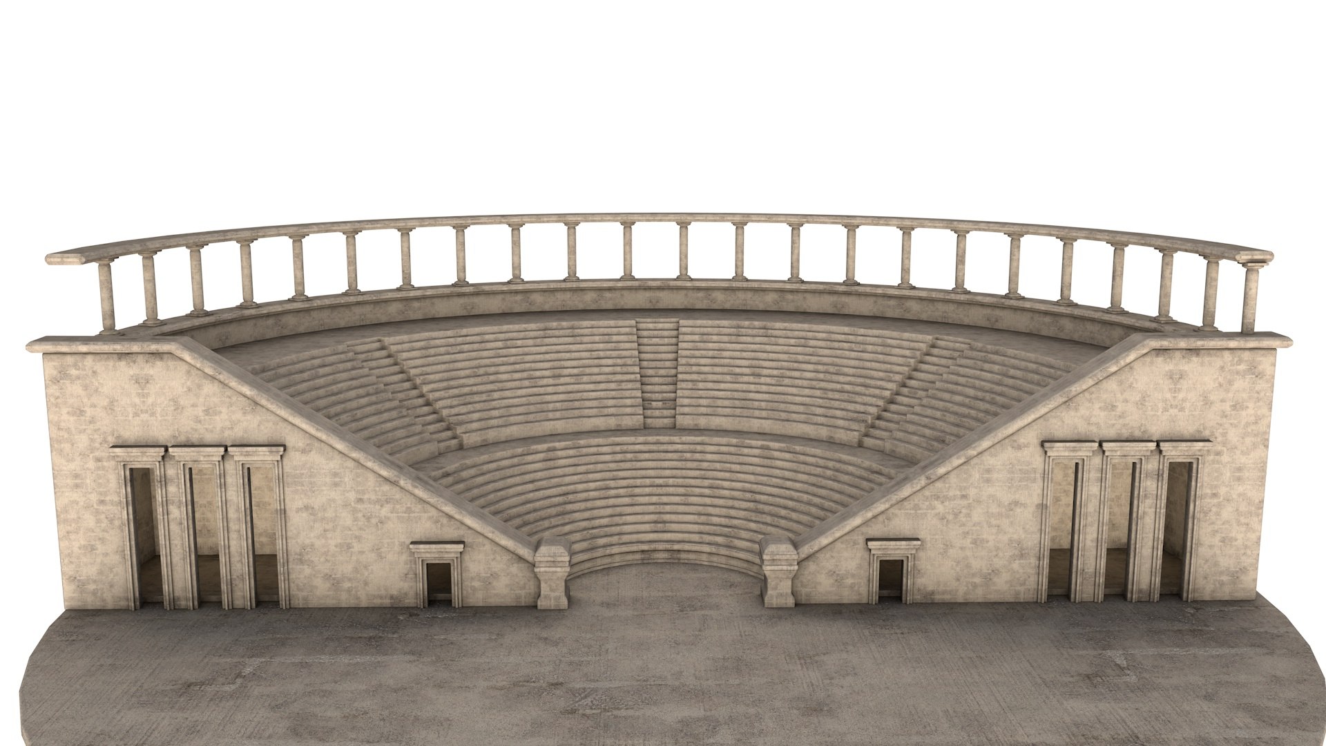Ancient Amphitheater 3D - TurboSquid 1986608